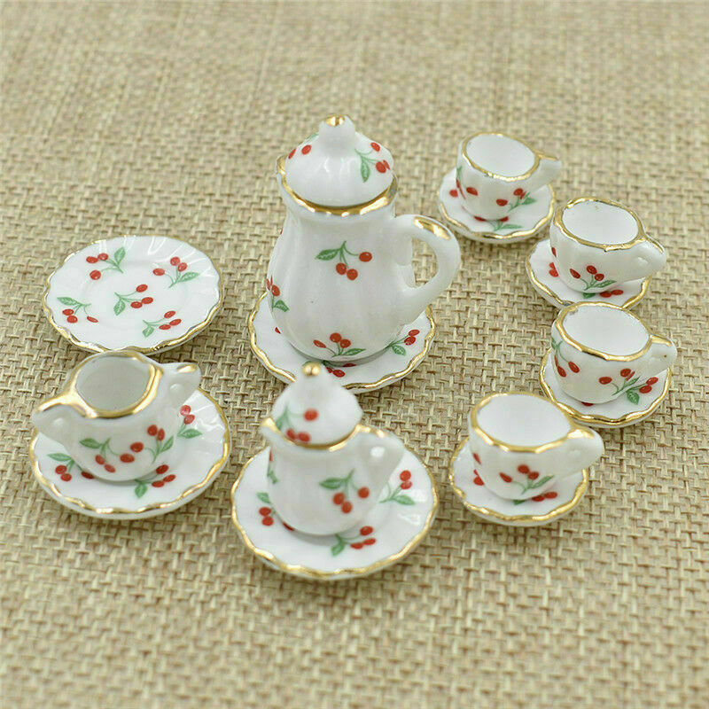 1Set Baby Sets Dollhouse Miniature Accessories Mini Blue And White ...