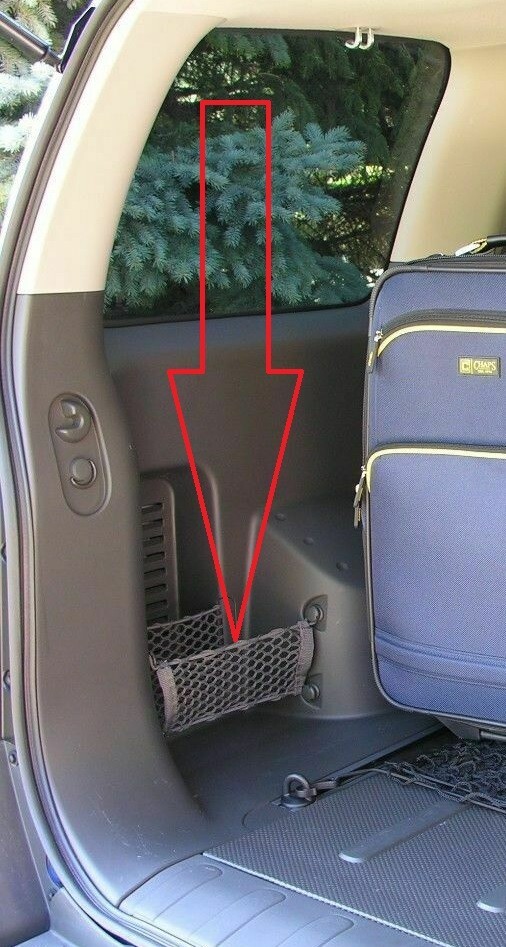Rear Trunk Left Side Mesh Small Grid Mesh Cargo Net for NISSAN Xterra ...