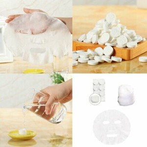 Compressed Tablet Mask Cotton Facial Face Sheet Paper Towel Skin Masks ...