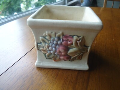 Antique Weller Pottery Roma Rose square planter box, signed | eBay