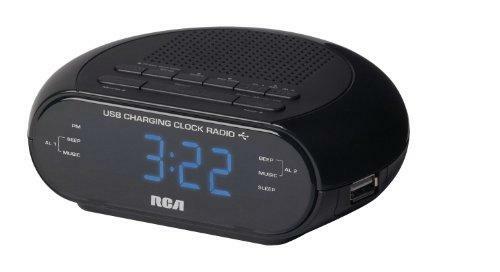 RCA Rc107 USB Charging Clock Radio Dual Wake 0.9 Display Paperwork for ...