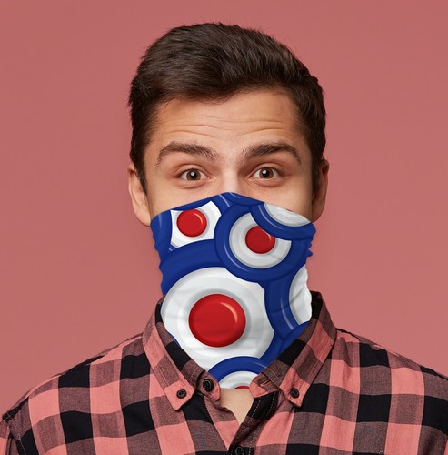 Snood Face Mask 3D Mod Target Design Neck Warmer neck Tube Biker snood ...