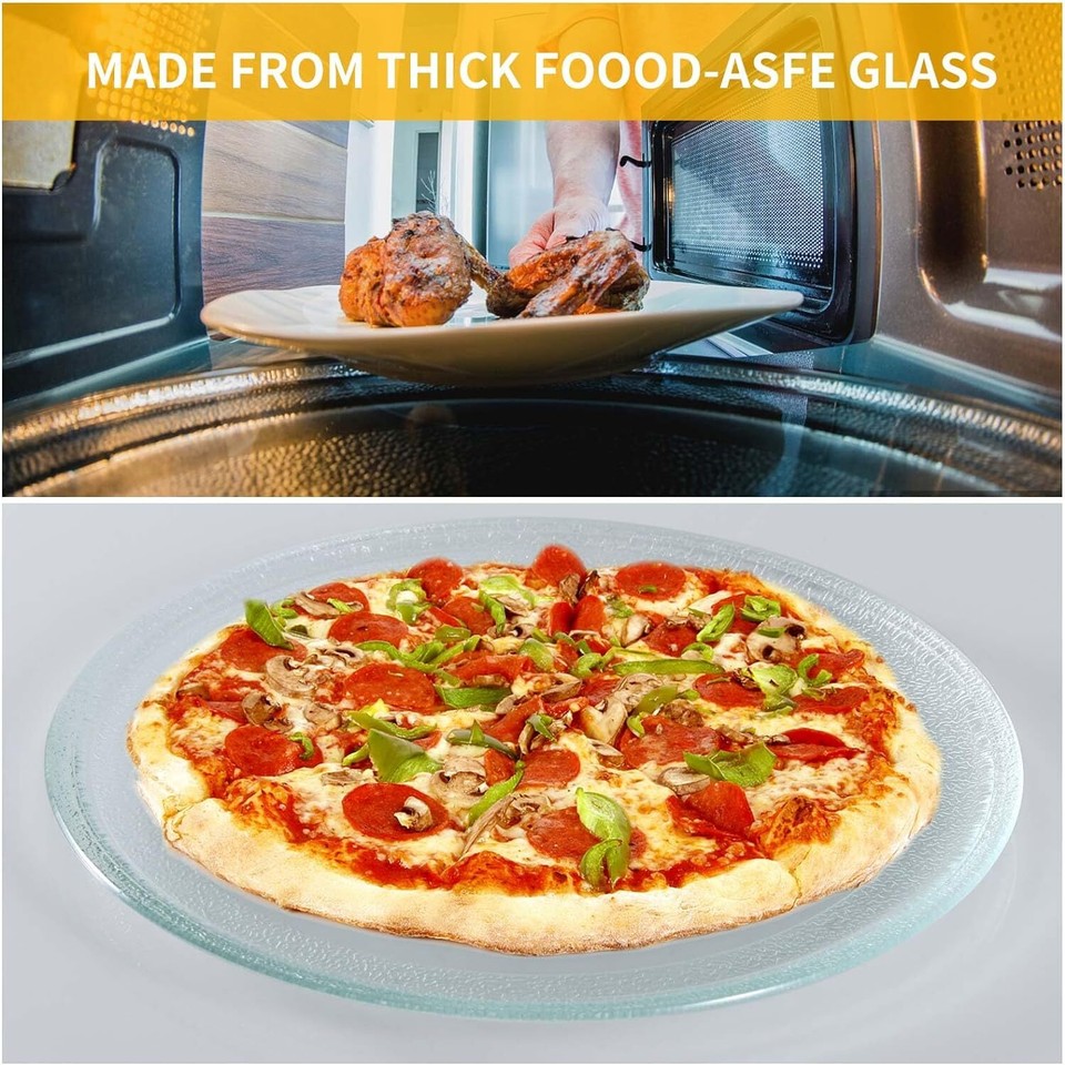 Microwave Glass Plate Turntable for Fits Virtually All Small Microwaves ...