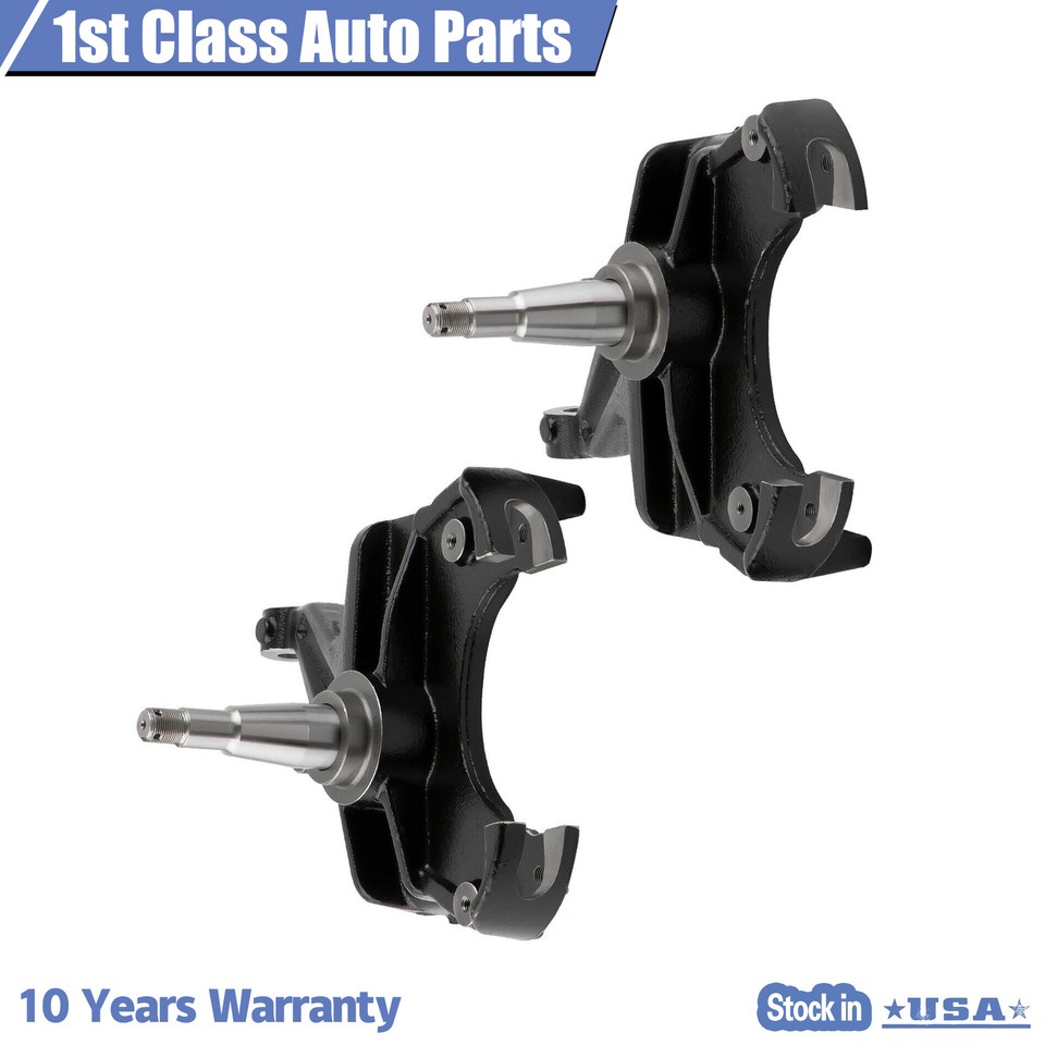 1973-1991 Chevrolet C10 R10 R1500 3" Lowering Drop Spindle 1" Rotor 2WD ...