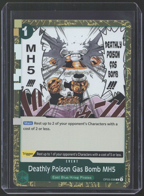 Deathly Poison Gas Bomb MH5 OP03-038 [Rare] One Piece Pillars of ...