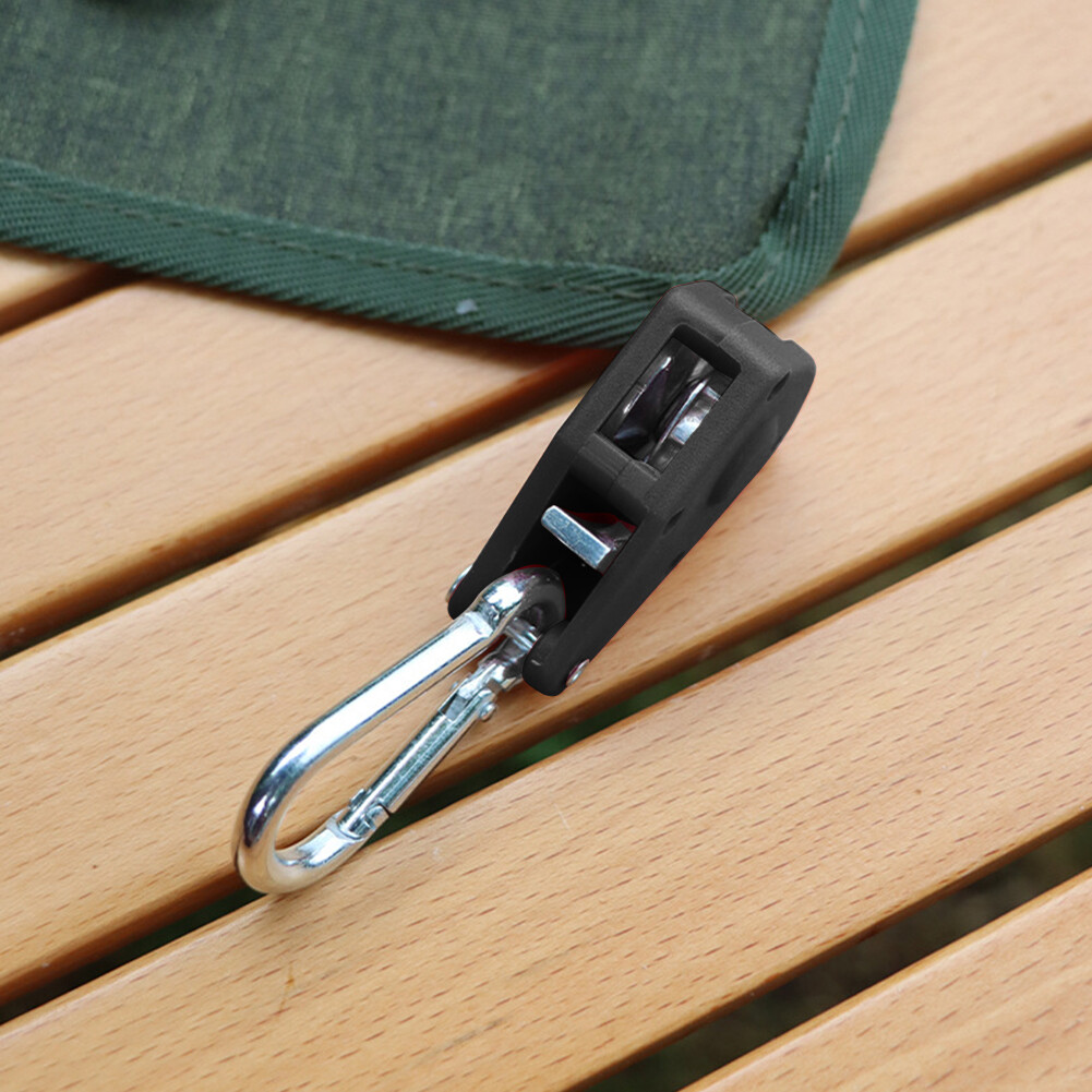 Rope Hanger Adjustable Cord Adjuster Fastener for Camping Canopy (Black ...