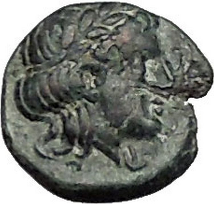 GARGARA in TROAS 350BC Apollo Horse RARE TINYAuthentic Ancient Greek ...