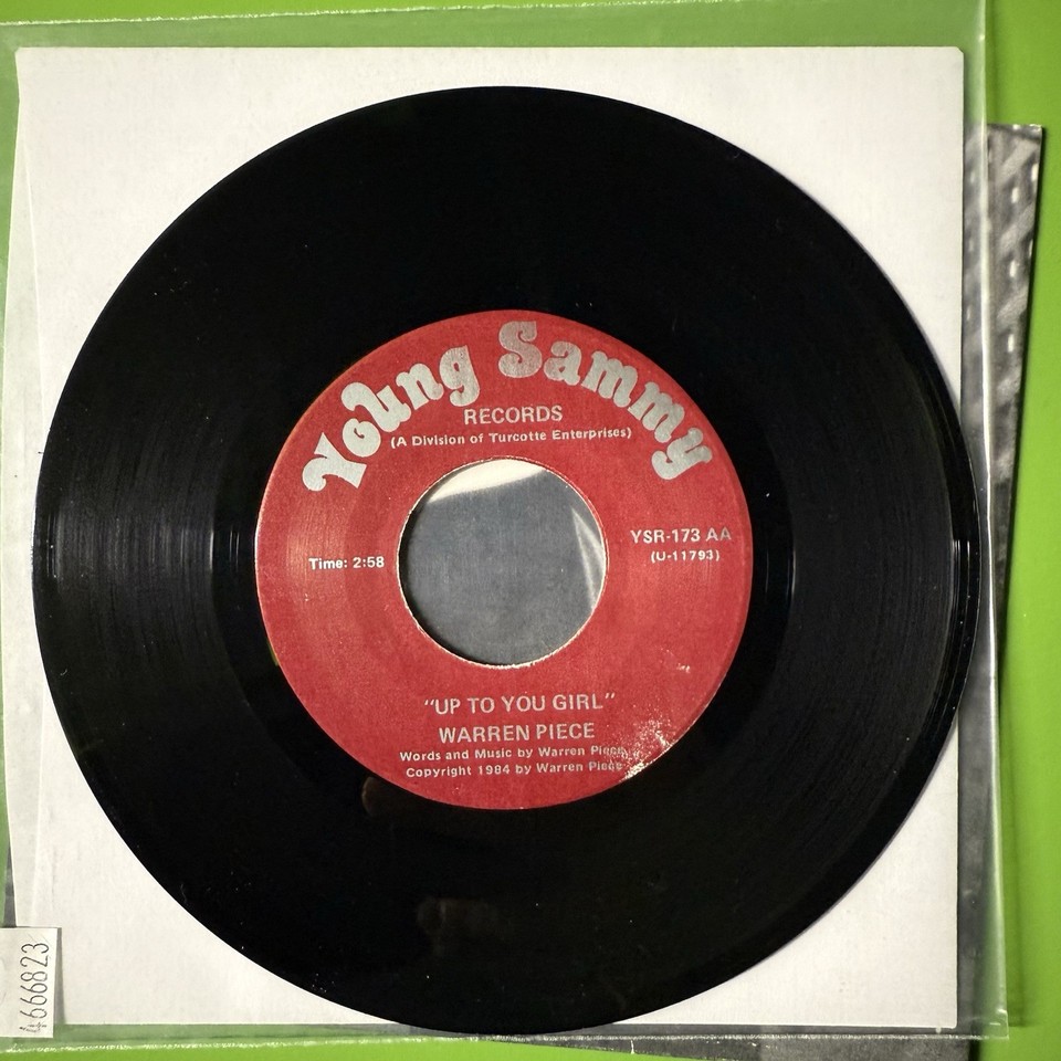 Warren Piece ‎– Up To You Girl 7” Vinyl Power Pop 1984 Mod 45 Rare ...