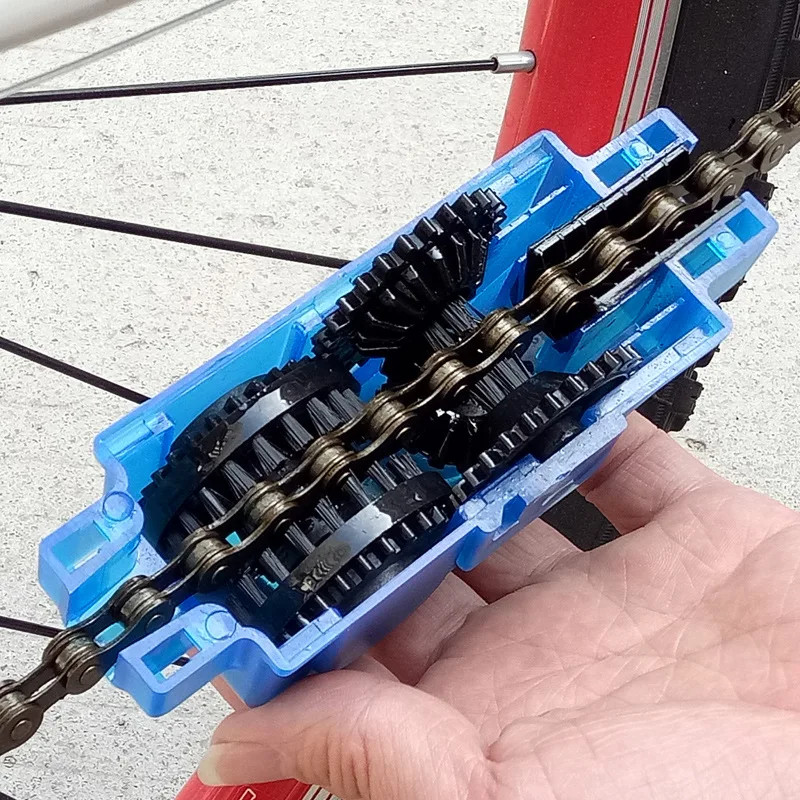 4PCS Bicycle Chain Cleaner Bike Wash Tool Cycling Scrubber Cleaning ...