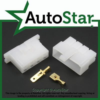 8 Way Pin Latching Electrical Multi Wiring Connector 6.3mm Terminals | eBay