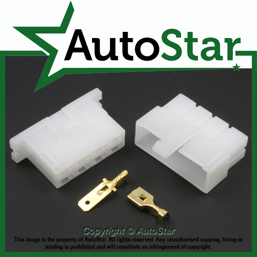 8 Way Pin Latching Electrical Multi Wiring Connector 6.3mm Terminals | eBay