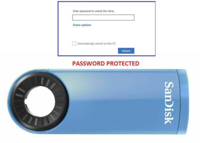 Password Protected New 16 GB SanDisk Secure USB Flash Drive Memory Pen ...