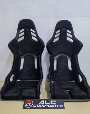 Dry Carbon Fiber Lightweight Bucket Seat With Padding & Bracket Harness ...