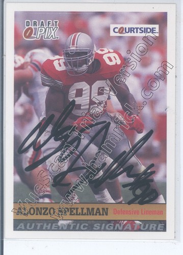 alonzo spellman rc rookie draft auto autograph buckeyes ohio state ...