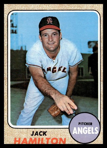 1968 Topps Jack Hamilton #193 California Angels Baseball Card | eBay