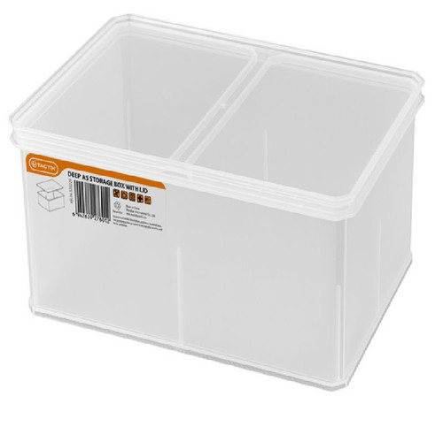 Tactix DEEP A5 STORAGE BOX W/ LID Medium Stackable Container ...