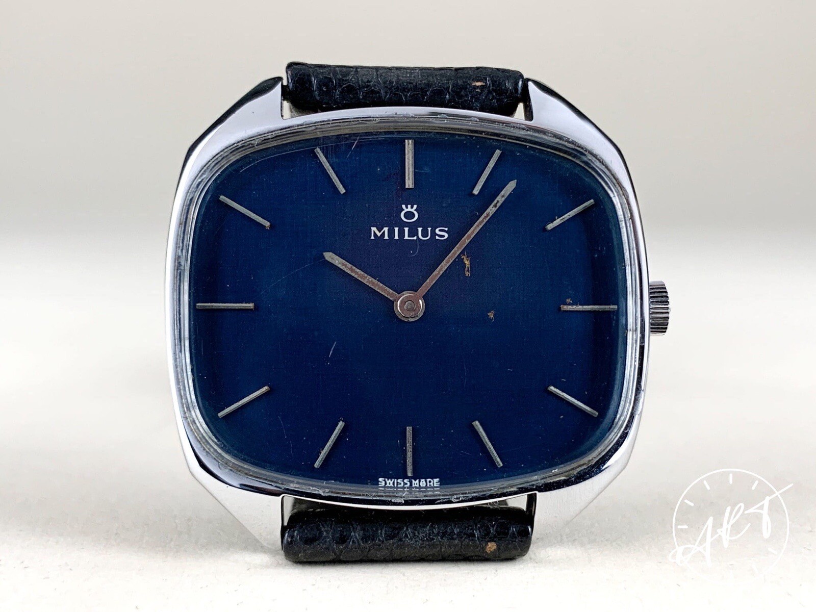 *Very Rare* Vintage Milus 17 Jewels Manual Wind Blue Dial Watch JUST ...