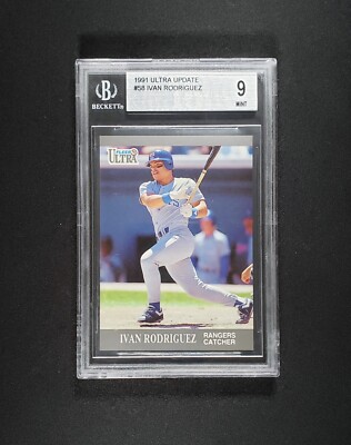1991 Ultra Update #58 Ivan Rodriguez Rookie Rc BGS 9 Mint | eBay