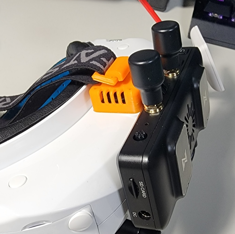 3D Printed Caddx Walksnail Avatar VRX Mount with Strap for Skyzone ...