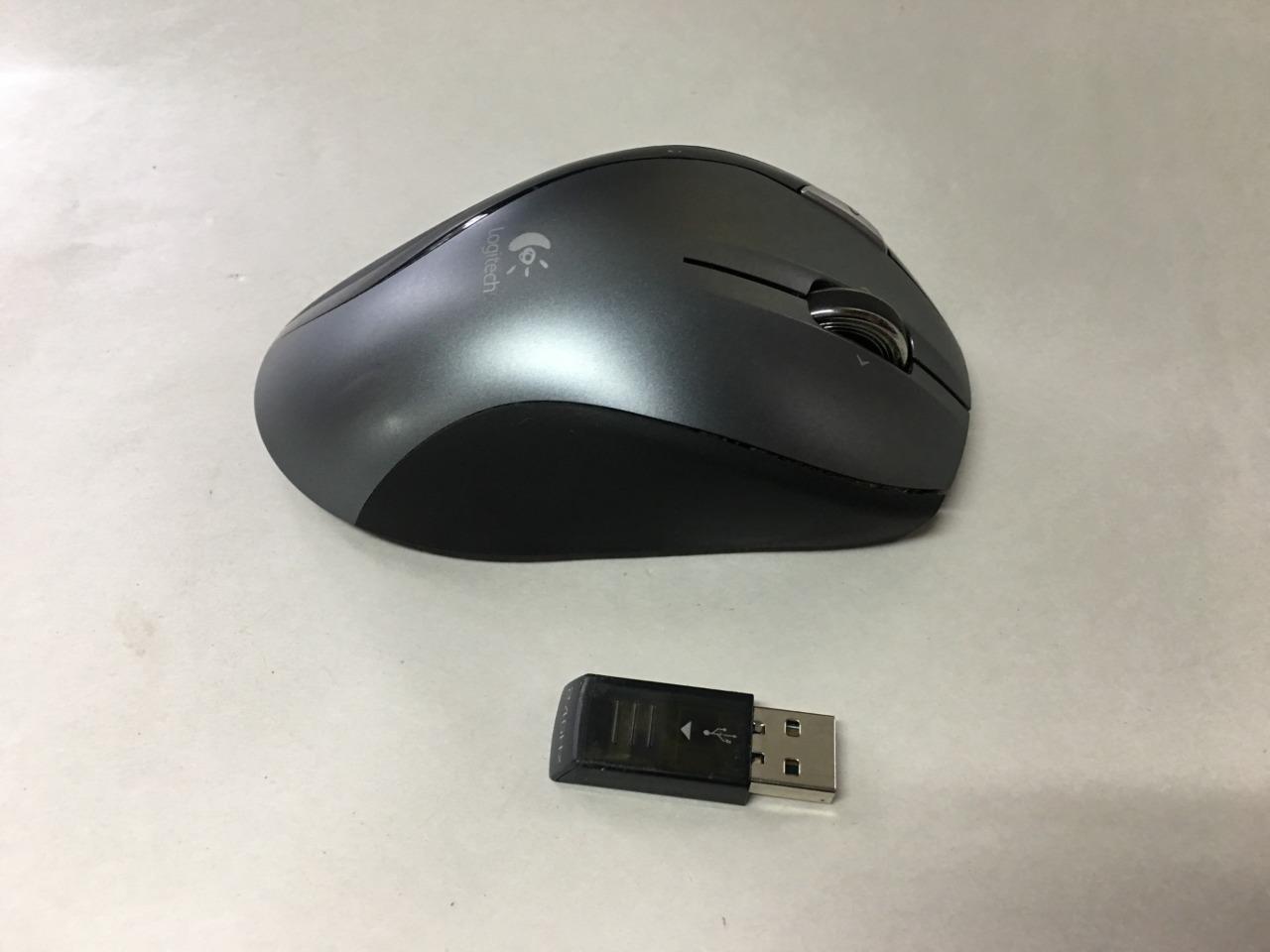 LOGITECH MX620 CORDLESS LASER MOUSE BLACK 810-000536 WITH USB DONGLE ...