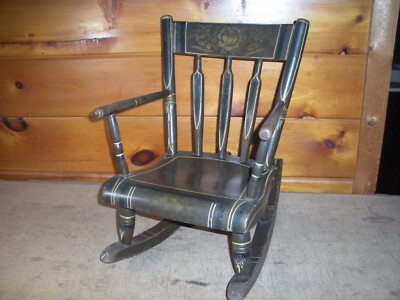 Vintage Wooden CHILD'S ROCKER / Great Old Rocker | eBay