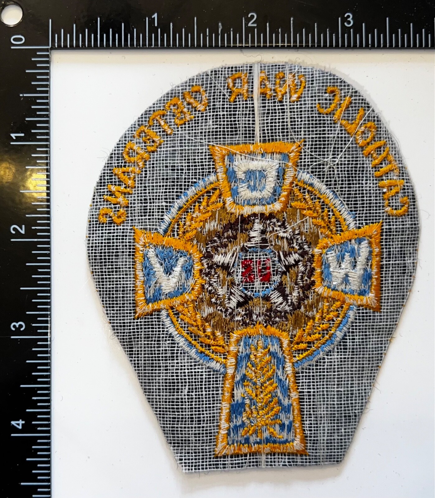 VINTAGE WWII Era USA Catholic War Veterans CWV Patch | eBay