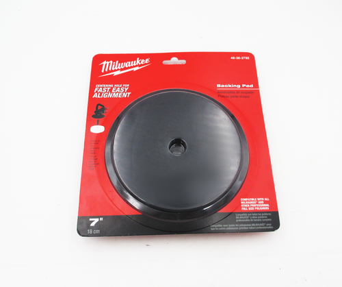 Milwaukee 49-36-2792 - 7" Backing Pad - Polishing Pad - 3000 RPM ...