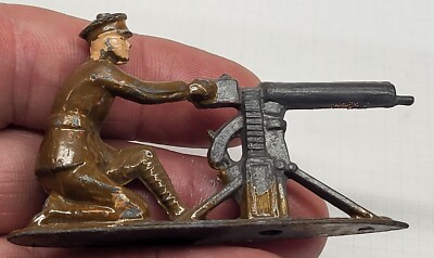 SCARCE ! Vtg antique "england" CANADA MACHINE GUN LEAD Soldier | eBay