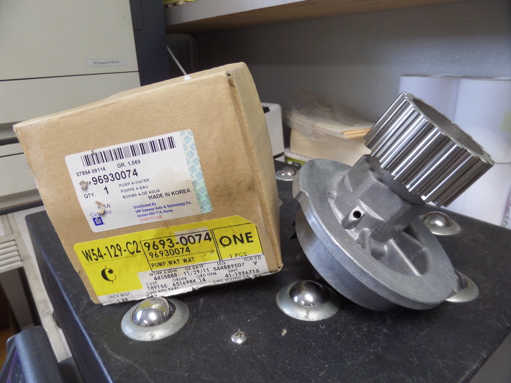 New GM Water Pump 2005 2006 2007 2008 Chevy Chevrolet Aveo LS LT ...