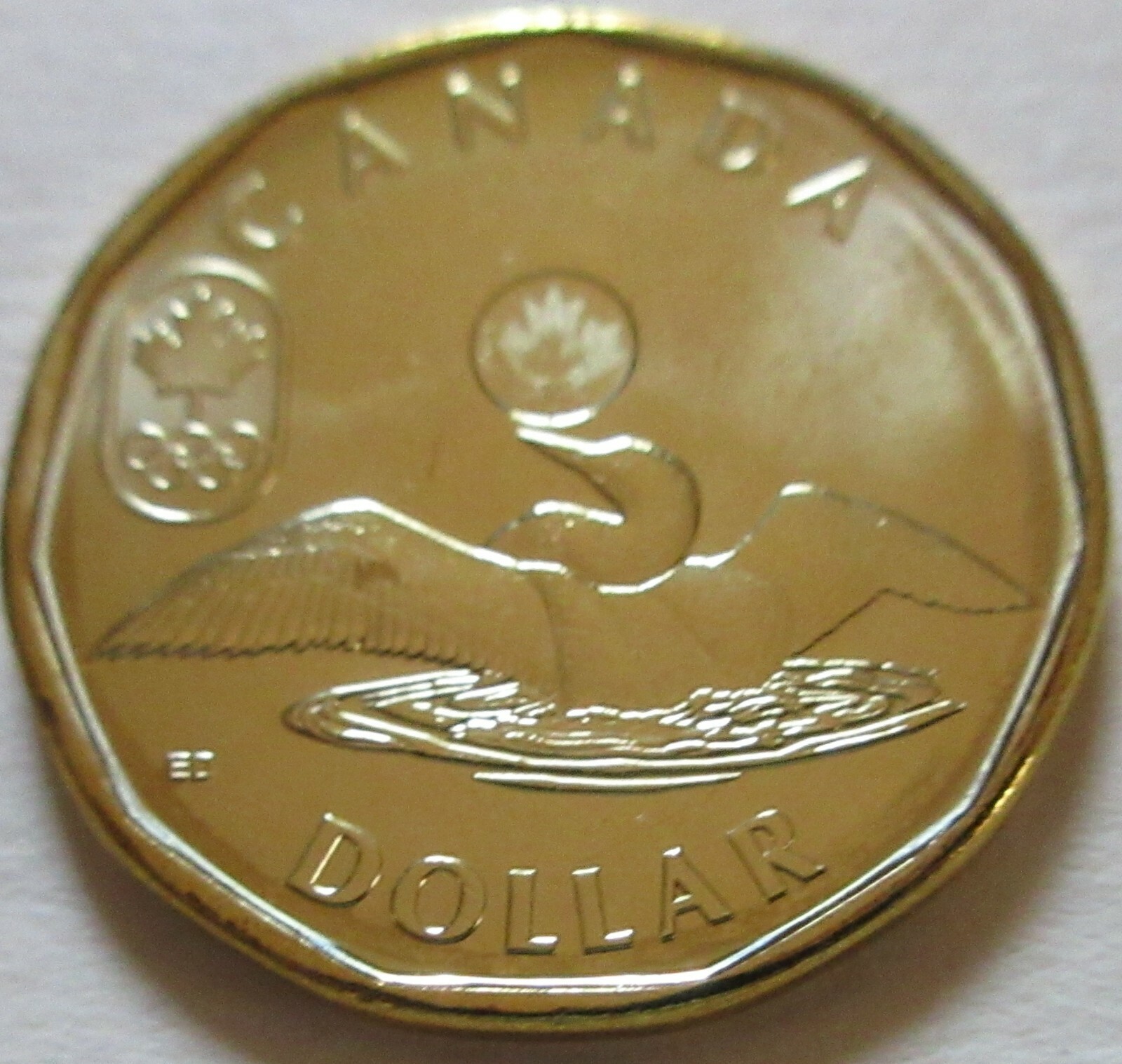 2014 Canada Sochi Olympics Lucky Loonie. UNC. One Dollar $1 Loon Coin ...