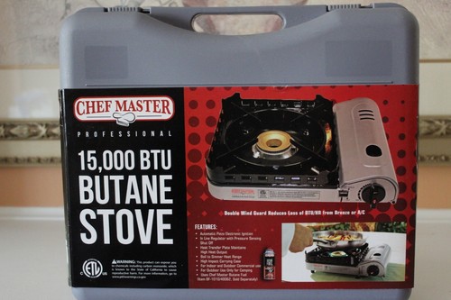 Chef Master Butane Stove Burner Portable 15,000 BTU/HR (90019) Case | eBay