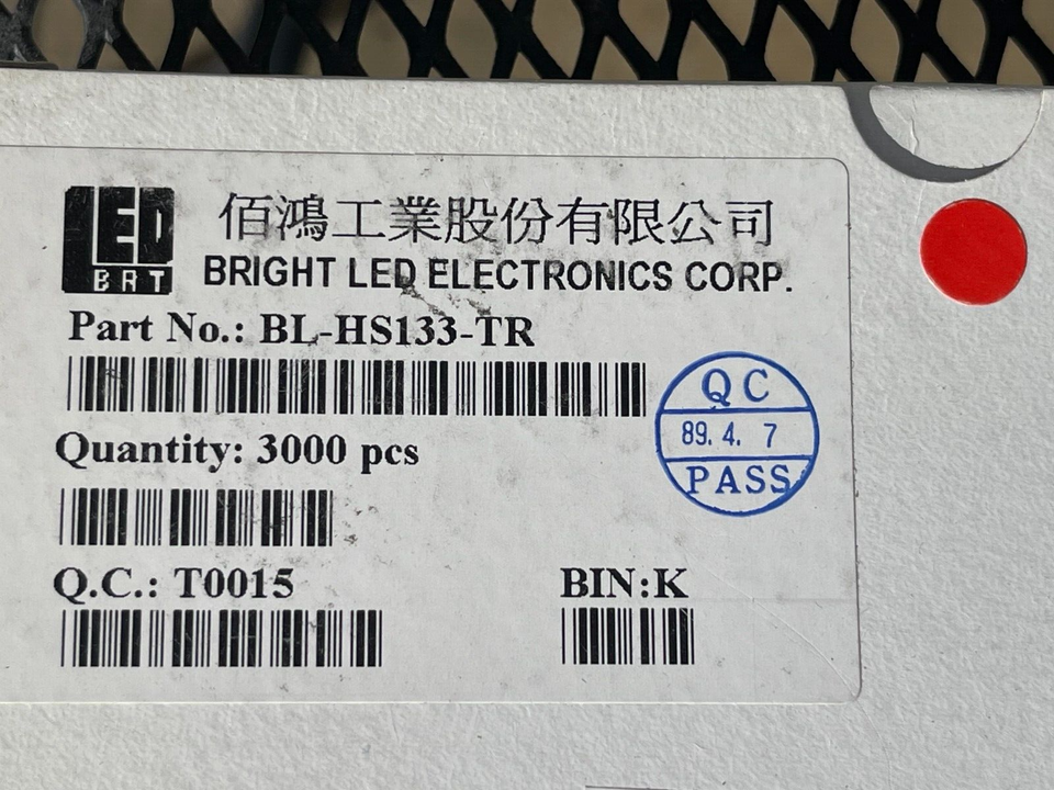 Lot of 3000 NEW Bright Led Electronics Part N0 BL-HS133-TR | eBay