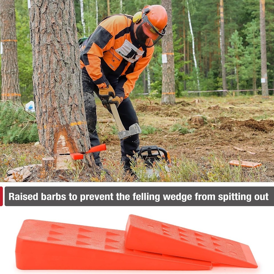 6 Pack Tree Felling Wedges Wedges 5.5", 8" & 10", Logging Felling ...