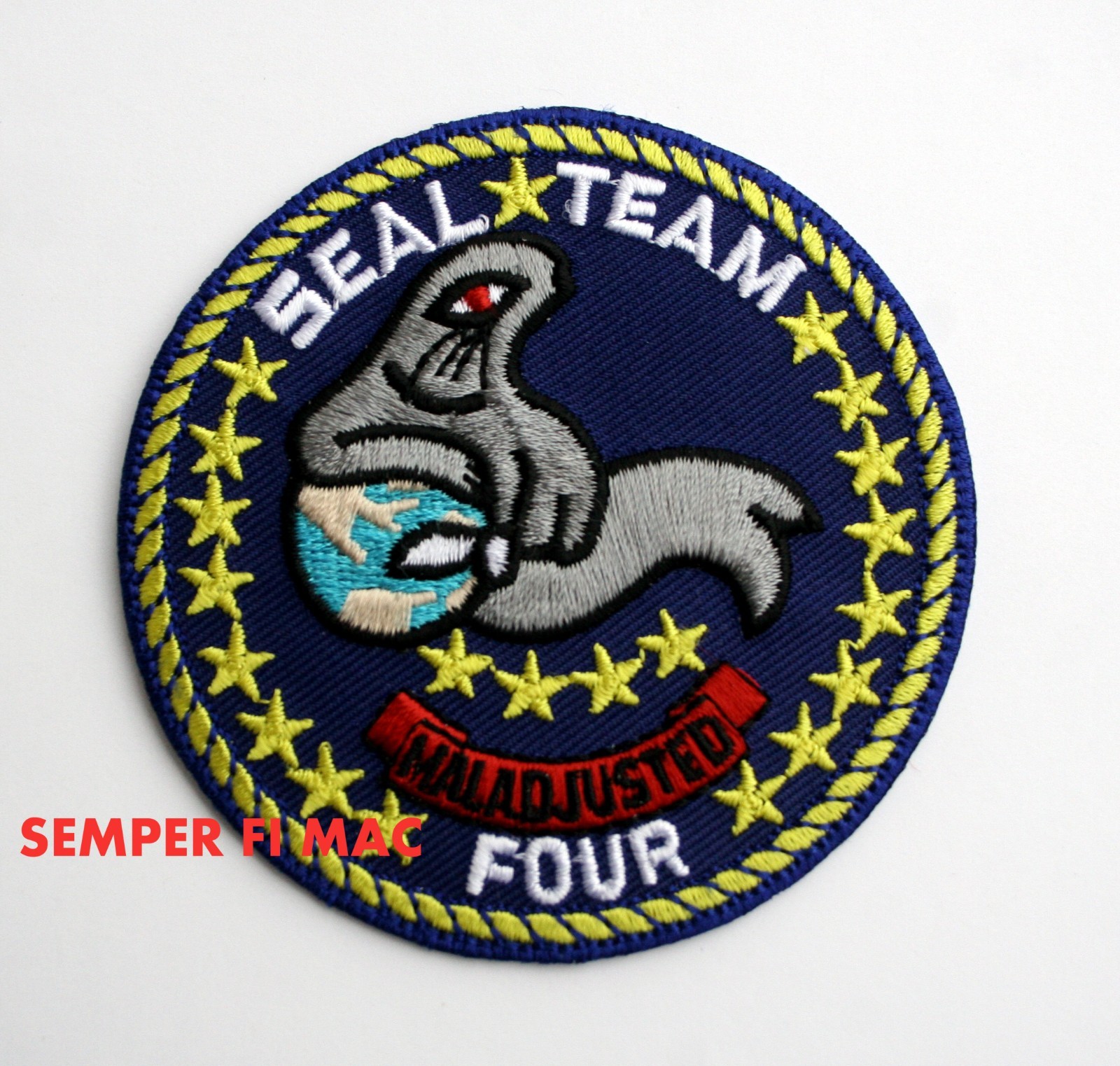 SEAL TEAM 4 HAT PATCH LITTLE CREEK VA US NAVY UDT PIN UP VETERAN | eBay