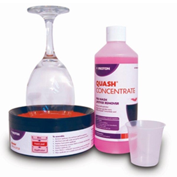 3x 1 Litre Quash Lipstick & Grease Remover Proton Pre-wash Glasses for ...