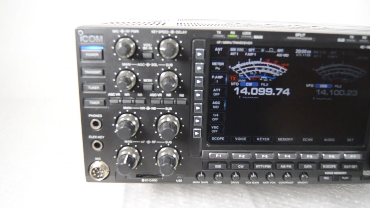 ICOM IC-7851 HF + 50MHz 200W Transceiver Tested W/Original Box SP-34 SM ...