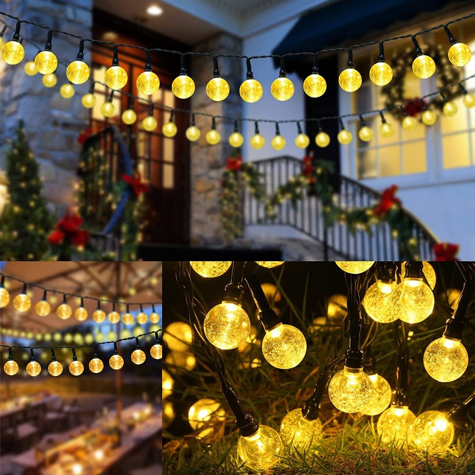 Solar LED String Lights Patio Party Yard Garden Xmas Wedding Waterproof ...