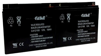 Pack 2 12V 18AH SLA Battery for APC SmartUps 1400 1500 Replacement for ...