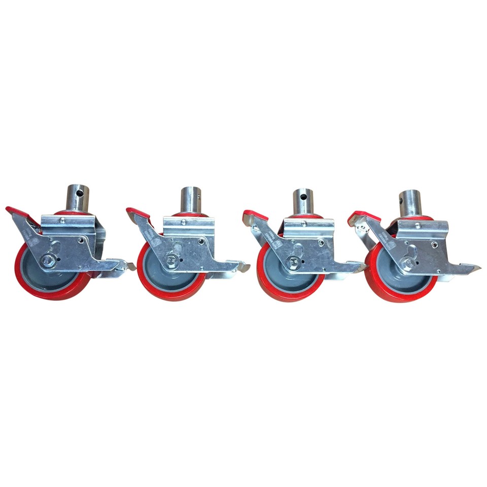 Alloy Tower Adjustable Legs & Castors Scaffold Tower Wheels - Youngman ...