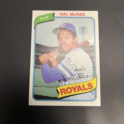 1980 Hal McRae # 185 Kansas City Royals KC Topps Baseball Card | eBay