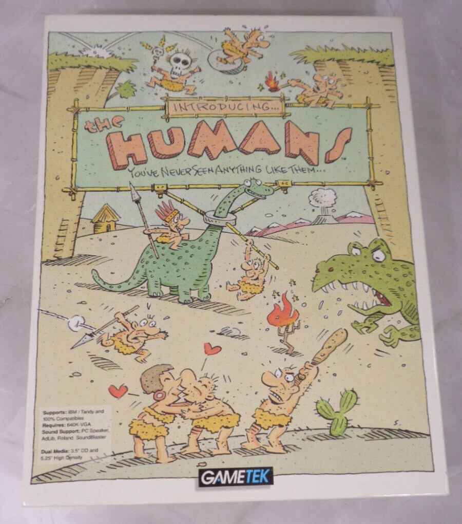 Introducing The Humans PC Game 1992 Gametek IBM Tandy 43948002101| eBay