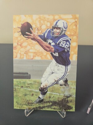 RAYMOND BERRY Unsigned 1990 HOF Football Goal Line Art Card GLAC ...