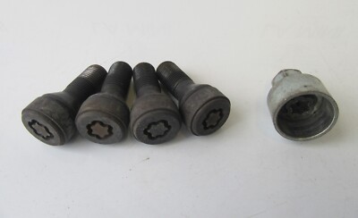 Genuine Used MINI Locking Wheel Bolt / Nut Full Set with Key for R56 ...