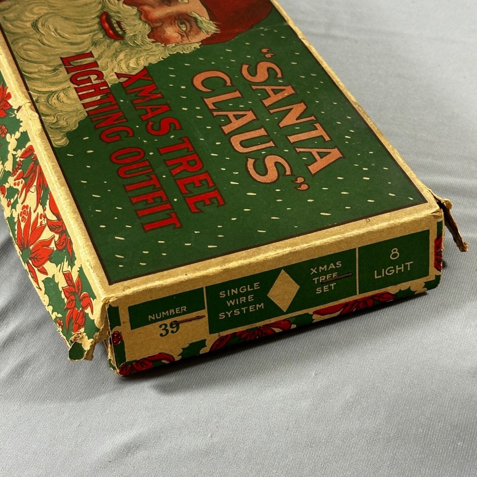 Vintage 1928 Xmas Tree LIghts Noma Santa Claus | eBay