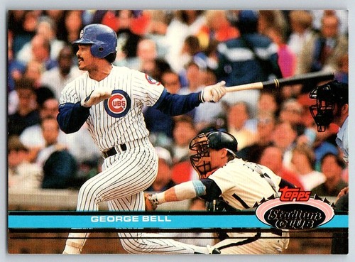 1991 Stadium Club GEORGE BELL #504 Chicago Cubs | eBay