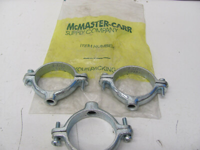 LOT OF 3 MCMASTER-CARR GALVANIZED METAL CLAMPS 1-1/2" NEW(OTHER) | eBay