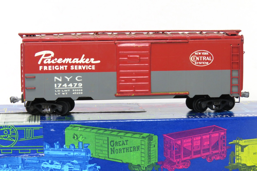 HO NYC 174254 NEW YORK CENTRAL PACEMAKER 40' BOX CAR STEEL BODY - NO ...
