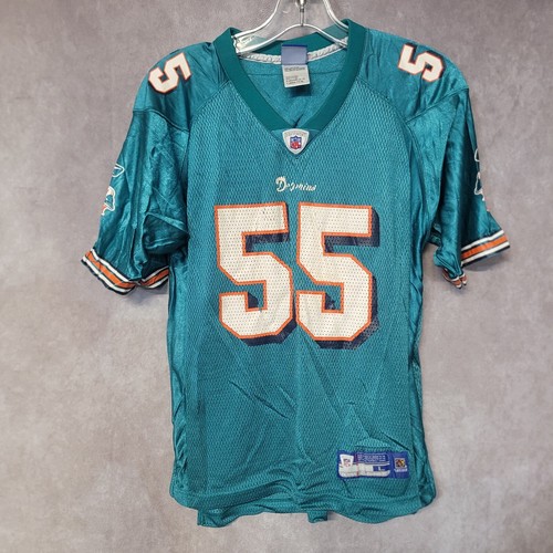 Vintage NFL Reebok Miami Dolphins Junior Seau 55 Aqua Green Jersey ...