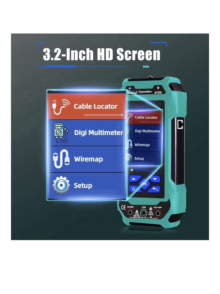 2-in-1 underground cable locator tracing wires, circuits, water and gas ...