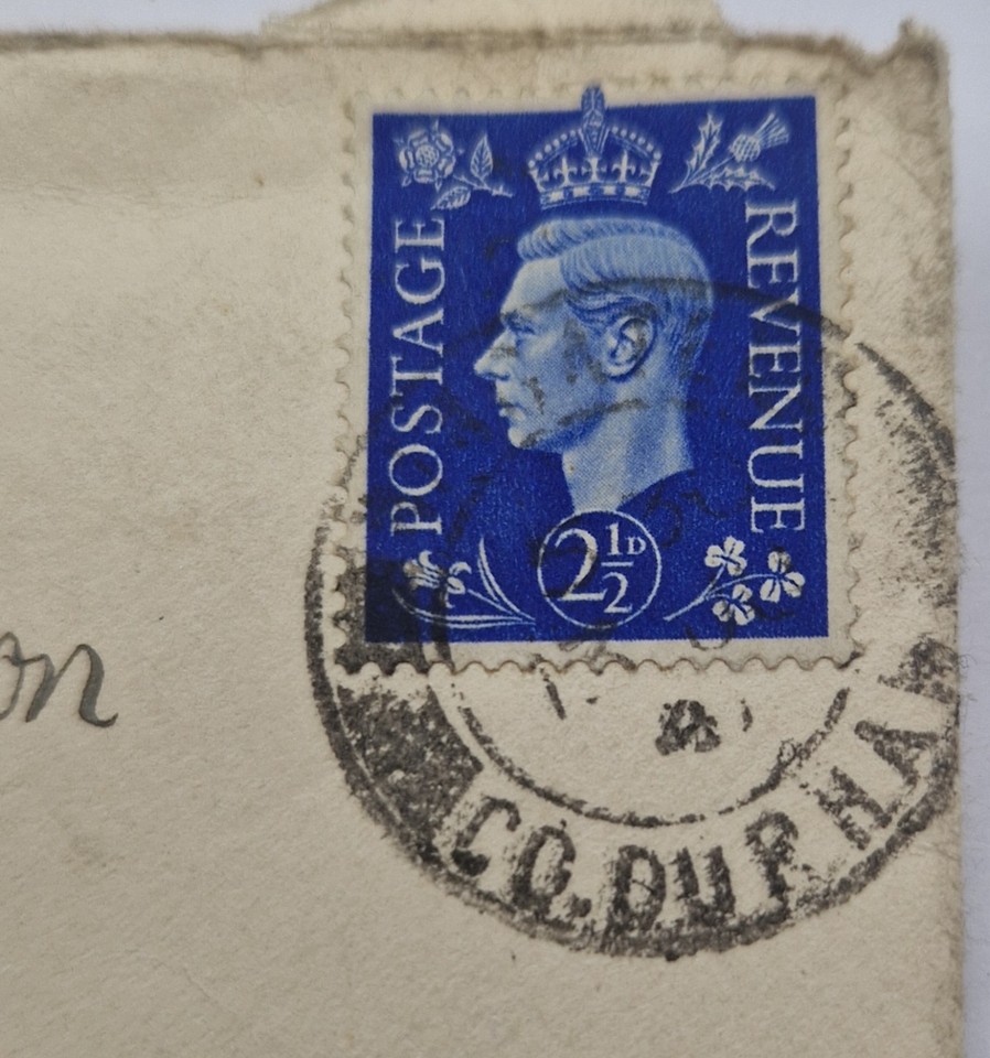 British postal covers (envelopes) stamps affixed 1940's World WAR II ...